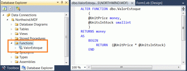 VB .NET – Executando uma função que retorna um valor escalar no SQL ...