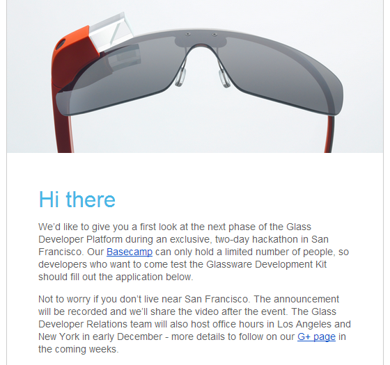 Google vai apresentar SDK do Glass em hackathon | iMasters
