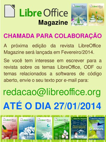 Envio de textos para a edição 9 da LibreOffice Magazine pode ser feito ...