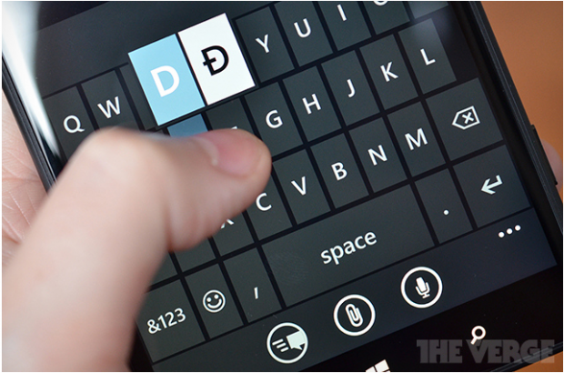 Teclado swipe para Windows Phone 8.1 é demonstrado em vídeo | iMasters