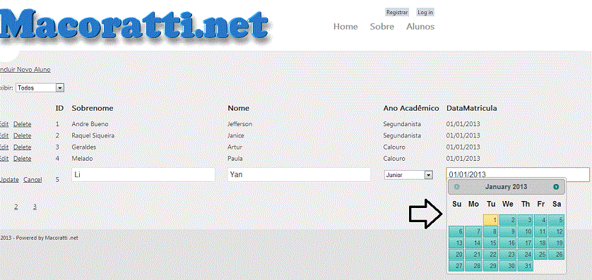 Asp Net Model Binding Com Web Forms Integrando Jquery Ui Datepicker Parte 04 Imasters