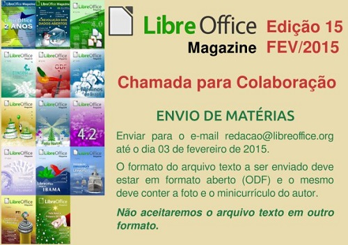 LibreOffice Magazine convoca colaboradores para edição 15 da revista ...